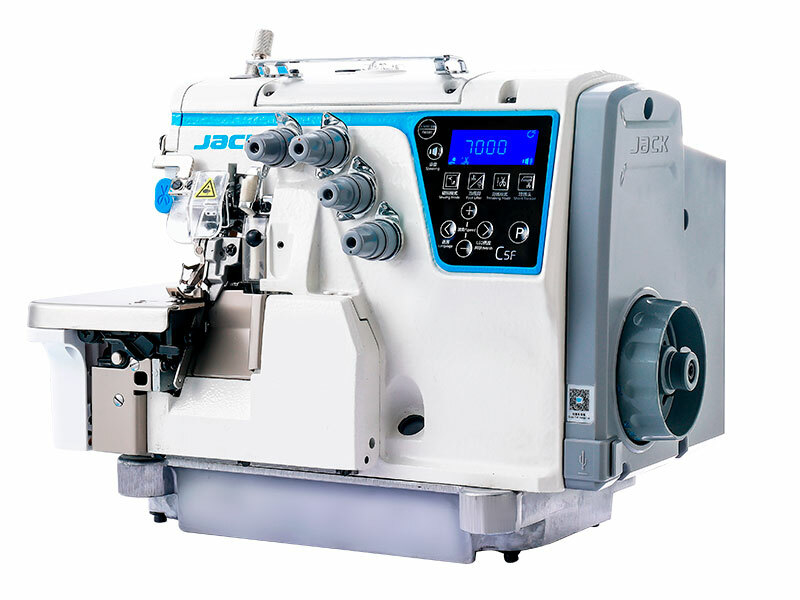 Máquina de Costura Industrial Overloque Ponto Cadeia Eletrônica 4 fios Jack C5F-4 (220v) - LN ...