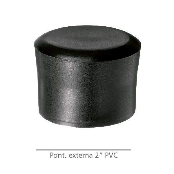 Ponteira Externa 2" p/ Tubo Metalon PVC | Kit com 100 Peças ...