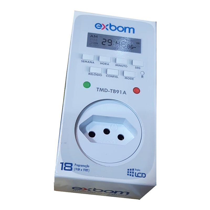 Timer Temporizador Digital Programavel Automatico Bivolt - Elétrica Suzuki