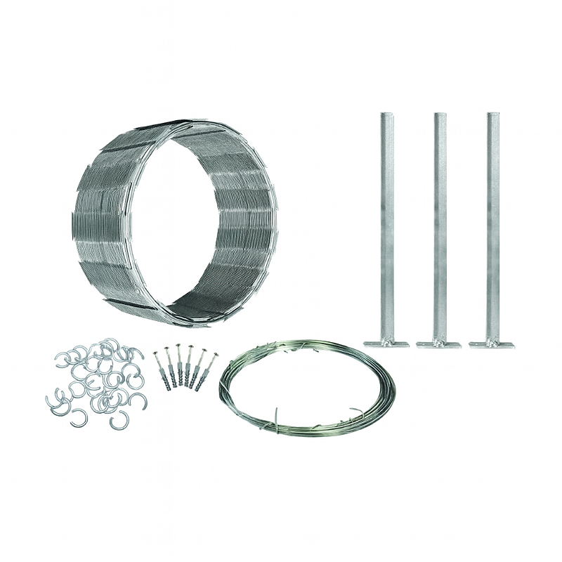 KIT 10MT CONCERTINA SIMPLES 300 MM COMPLETA - Elétrica Suzuki