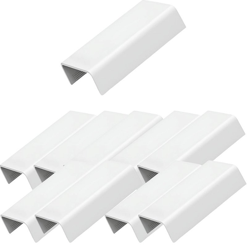 KIT 10 PCS MATA JUNTA 20X10 EMENDA P/ CANALETAS BRANCO - Elétrica Suzuki