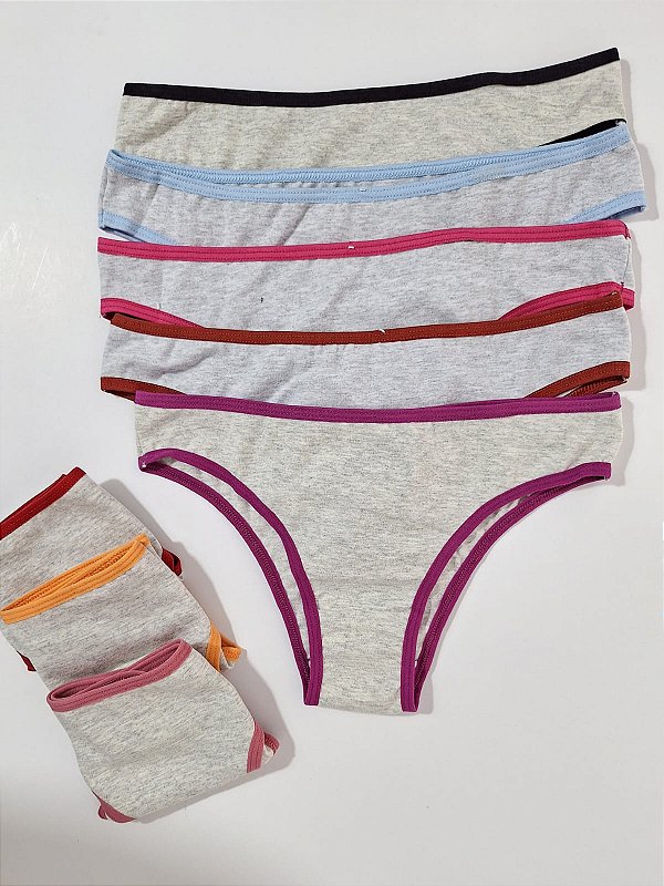 Kit Trevo Algodão - 3 calcinhas sortidas - A Melhor Loja De Lingerie ...