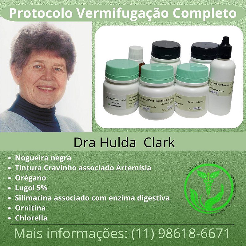 Desparasitação Hulda Clark (protocolo completo) - O segredo da Bruxa