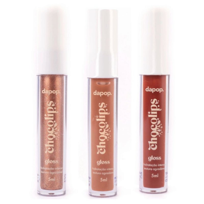 KIT Glosses Chocolips - Dapop - Glamour Nacional