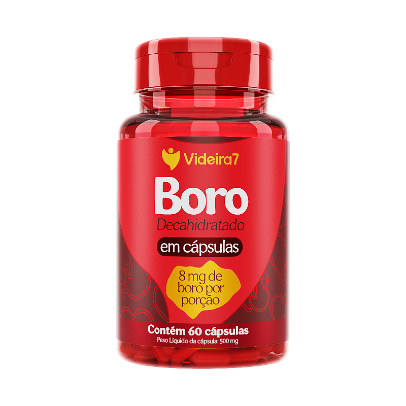 Boro Decahidratado em Cápsulas 500mg - 60 Cápsulas - VIDEIRA7 ...