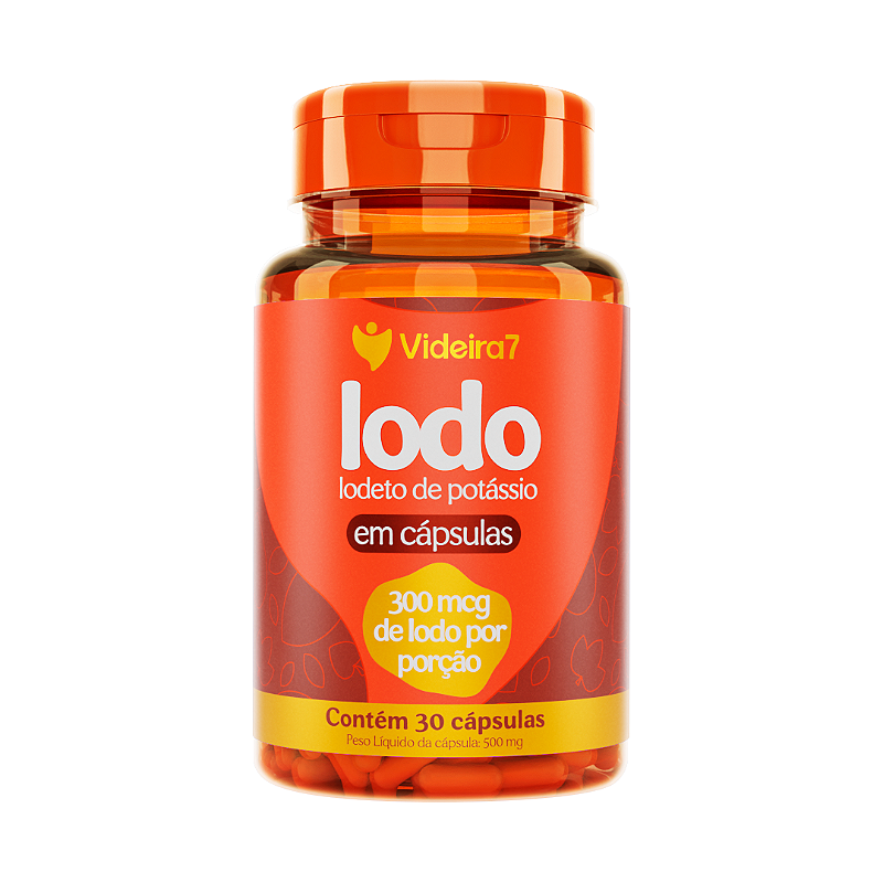 Iodo (Iodeto de Potássio) em Cápsulas 500mg - 60 Cápsulas - VIDEIRA7 ...