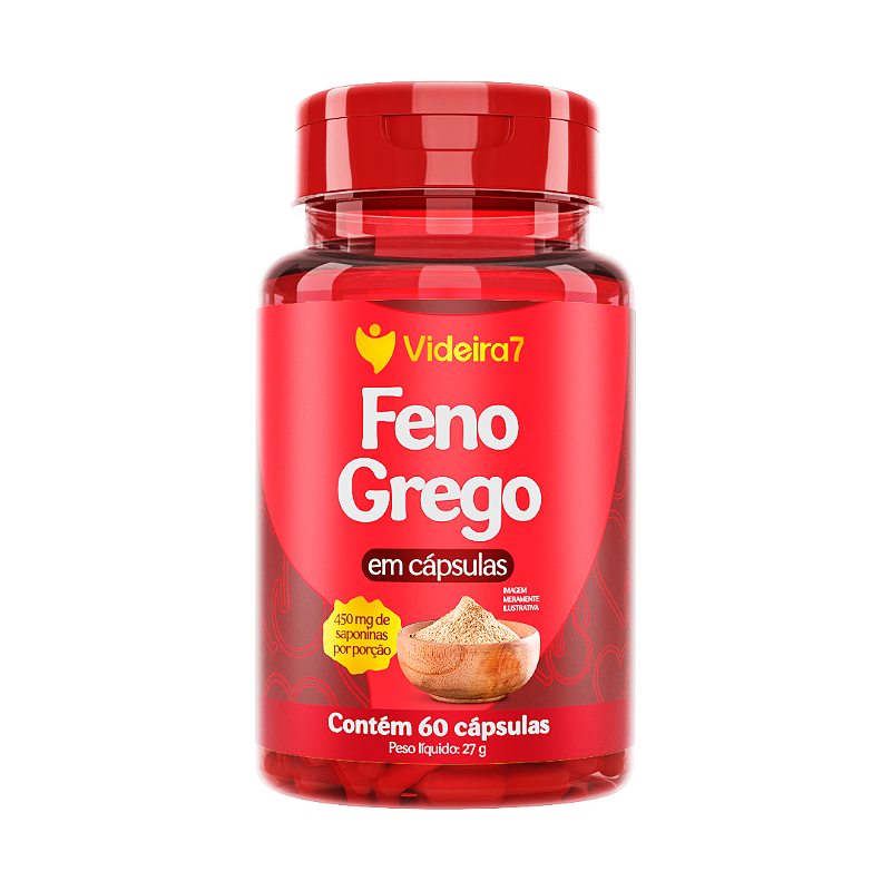 Feno Grego em Cápsulas - 60 Caps - Videira7 - Videira7 Suplementos