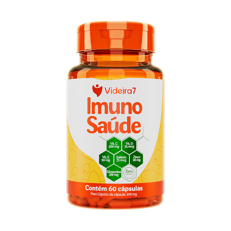 Imuno Saúde Multivitamínico 500mg - 60 Cápsulas - VIDEIRA7 - Videira7 ...