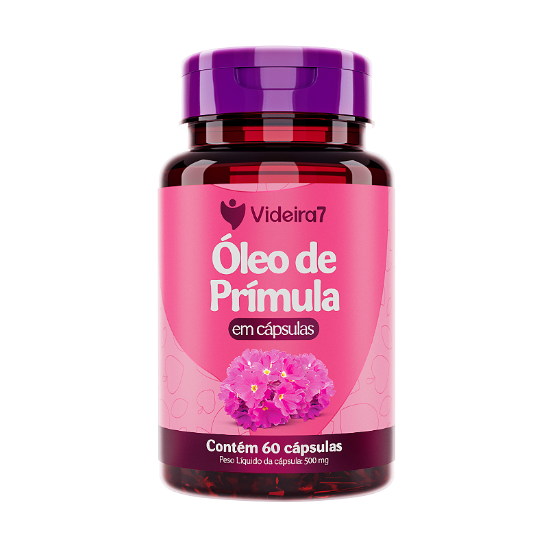 Óleo de Prímula 500mg - 60 Cápsulas - VIDEIRA7 - Videira7 Suplementos