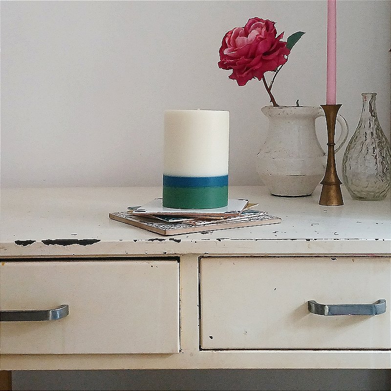 VELA ALBA 2 BRANCO AZUL E VERDE - Allumettes