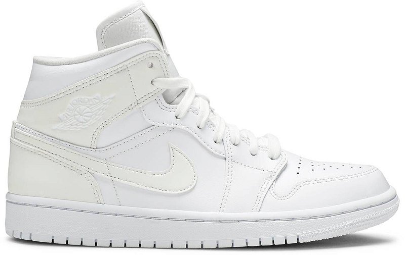 AIR JORDAN 1 MID ' WHITE IVORY ' - Os melhores sneakers estão aqui