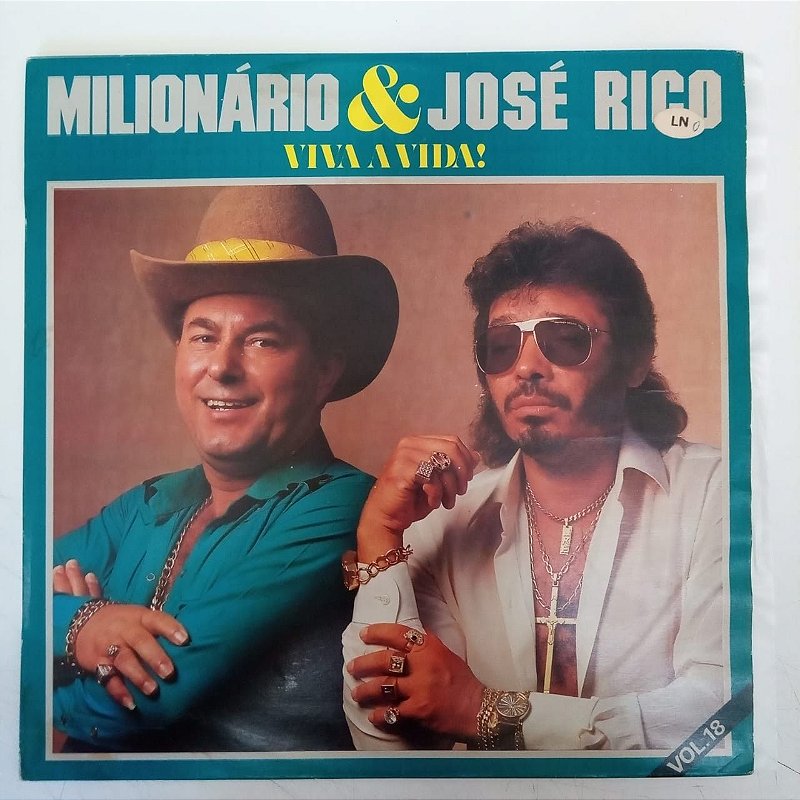 Disco de Vinil Milhonário e José Rico - Viva a Vida Vol.18 Interprete ...
