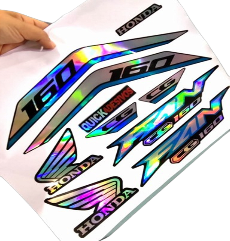 ADESIVO HOLOGRÁFICO FAN 160 CORES - QUICK ADESIVOS