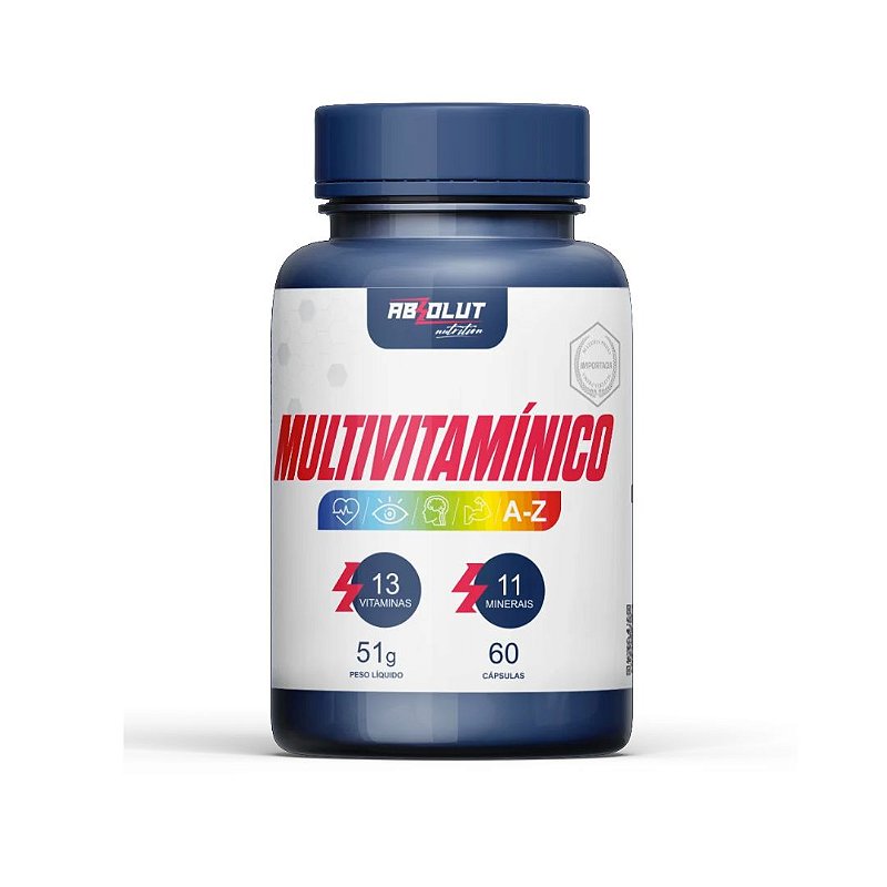 Multivitaminico Absolut Nutrition - 60 capsulas - Meu Mercado Fit