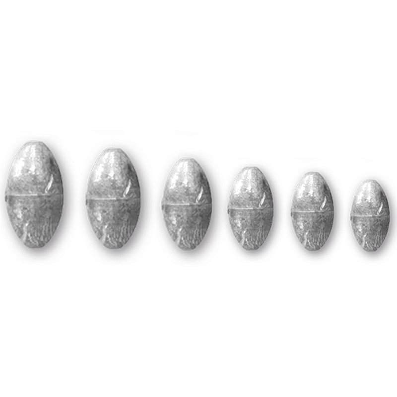 Chumbada Oliva 60g 1kg - Distribuidora de Pesca