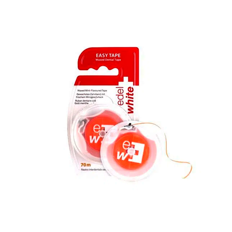 Fio Dental Edel White Easy Tape Menta 70m - Aragão Dental Supply