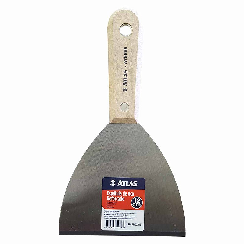 Espatula de Aço Cromado com Cabo Plástico Resistente ATLAS - Parafusos ...