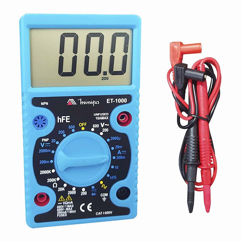 Multimetro Digital Portátil Profissional ET-1000 MINIPA - Parafusos e ...