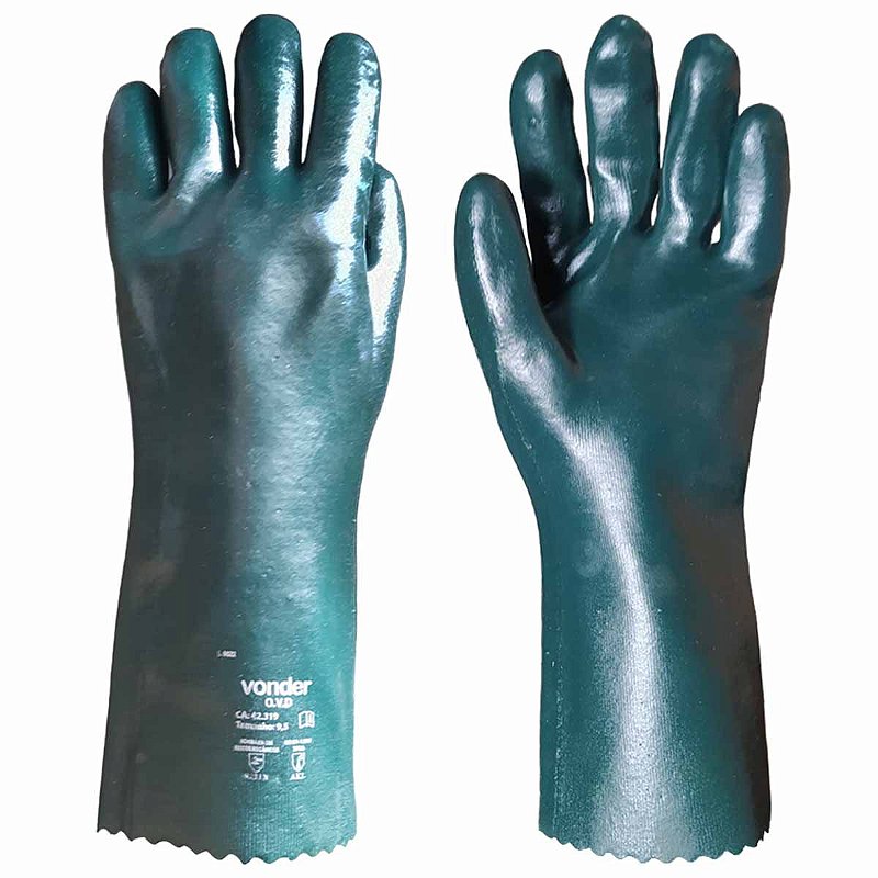 Luva de PVC Lisa com Forro Algodão VONDER - Parafusos e Ferramentas ...