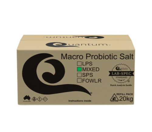 QUANTUM MIXED MACRO PROBIOTIC SALT 20KG CAIXA - Franco Aquarismo | A ...