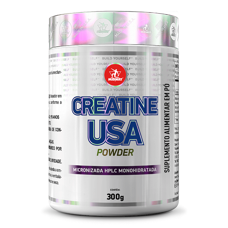 Creatine USA 300g (Pura) - Loja Midway Labs - Os melhores suplementos ...