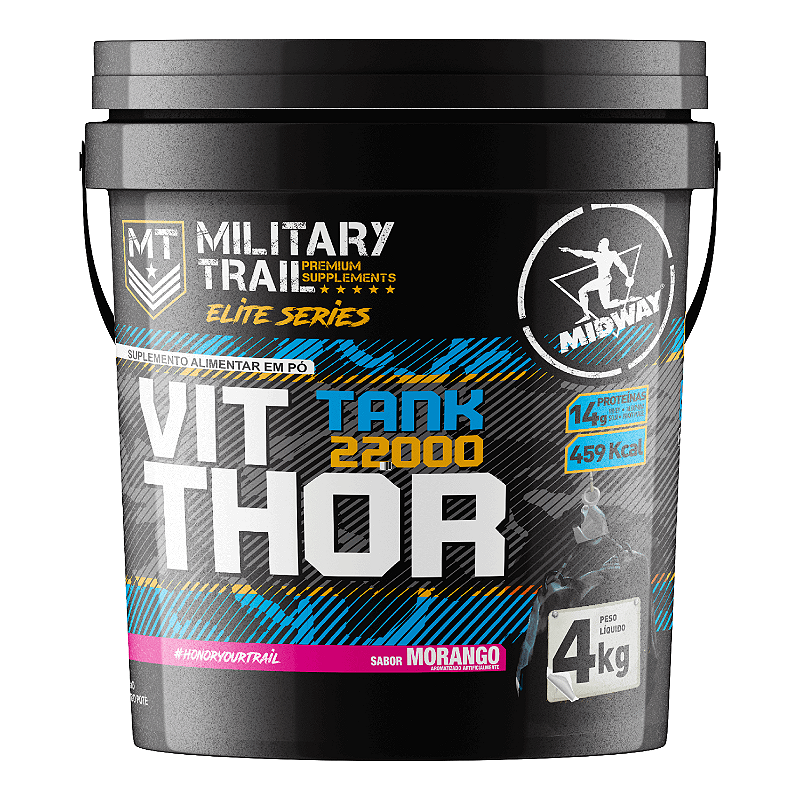 Vit Thor Tank Morango 4kg - Loja Midway Labs - Os melhores suplementos alimentares estão aqui