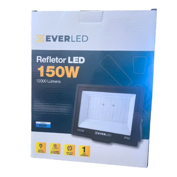 Refletor Led 150W 6500K Everled - Eletro Center - Materiais Elétricos