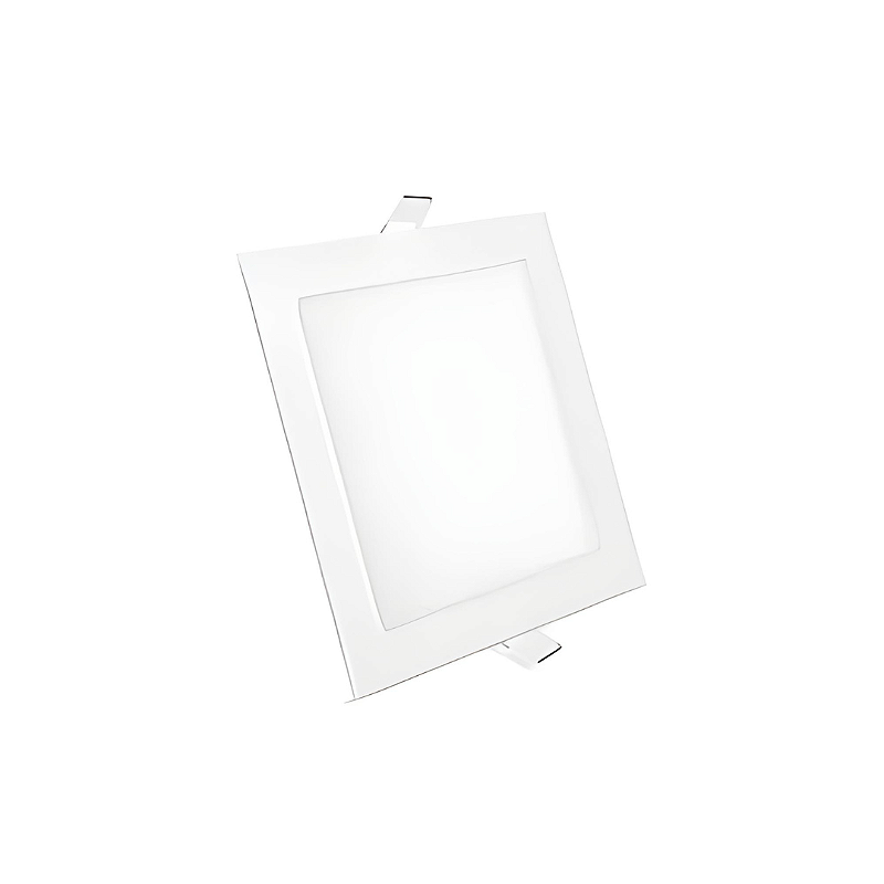 Placa LED embutida 12W 6.500K 17x17cm 840 lúmens Iluminação LED Alta e ...