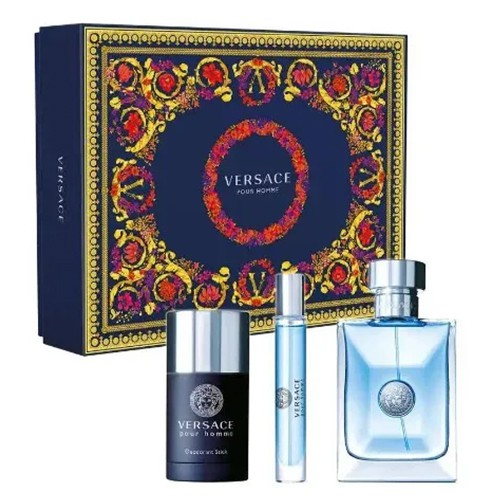 KIT PERFUME VERSACE POUR HOMME EAU DE TOILETTE 100 ML + MINI 10 ML ...