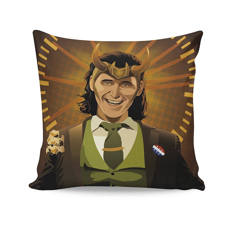 🎉 Almofada Tom Hiddleston Loki Pose Cartoon | Decora Geek - Decora Geek