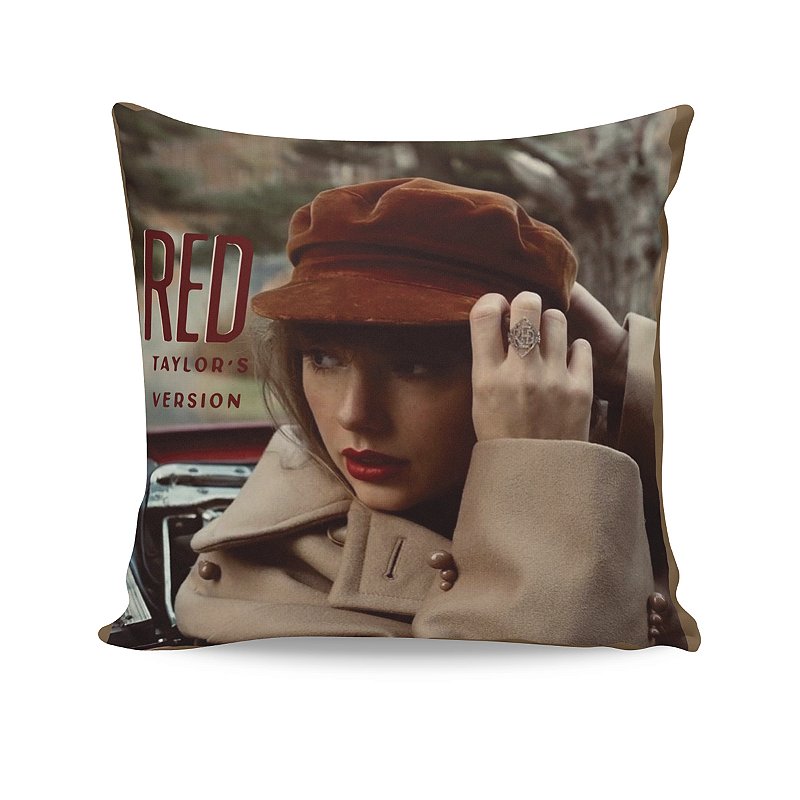 ⭐ Almofada Taylor Swift Red Álbum Decoração | Decora Geek - Decora Geek