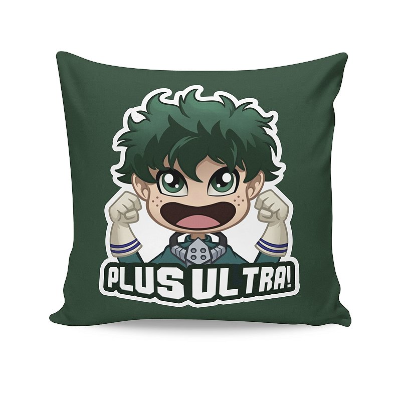 🚀 Almofada My Hero Academia Deku Midoriya Chibi Plus Ultra | Decora ...