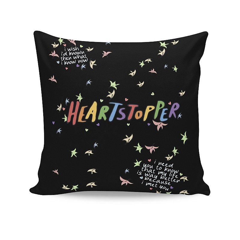 🎉 Almofada Heartstopper citações Fanart Nick e Charlie M07 | Decora ...