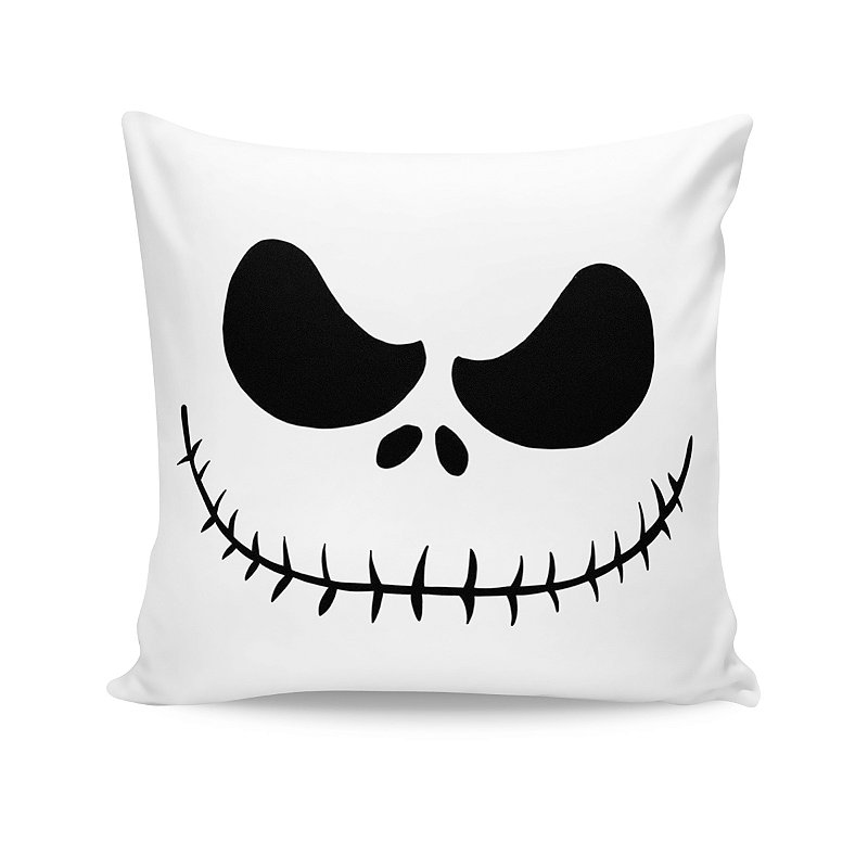 Almofada O Estranho Mundo de Jack Rosto Jack Branco | Decora Geek ...