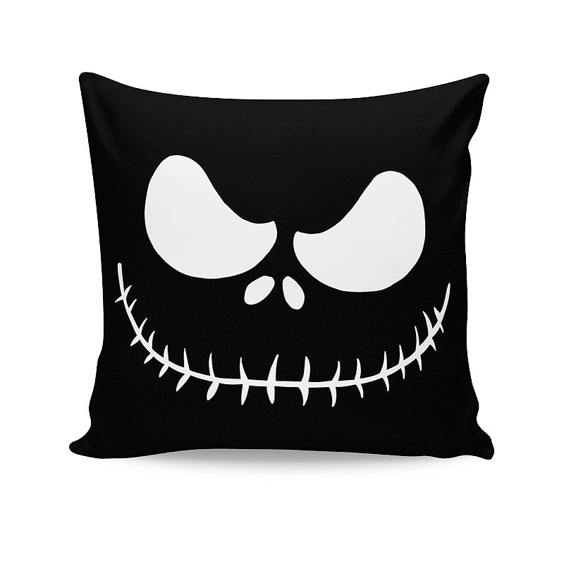🔥 Almofada O Estranho Mundo de Jack Rosto Jack Preto | Decora Geek ...