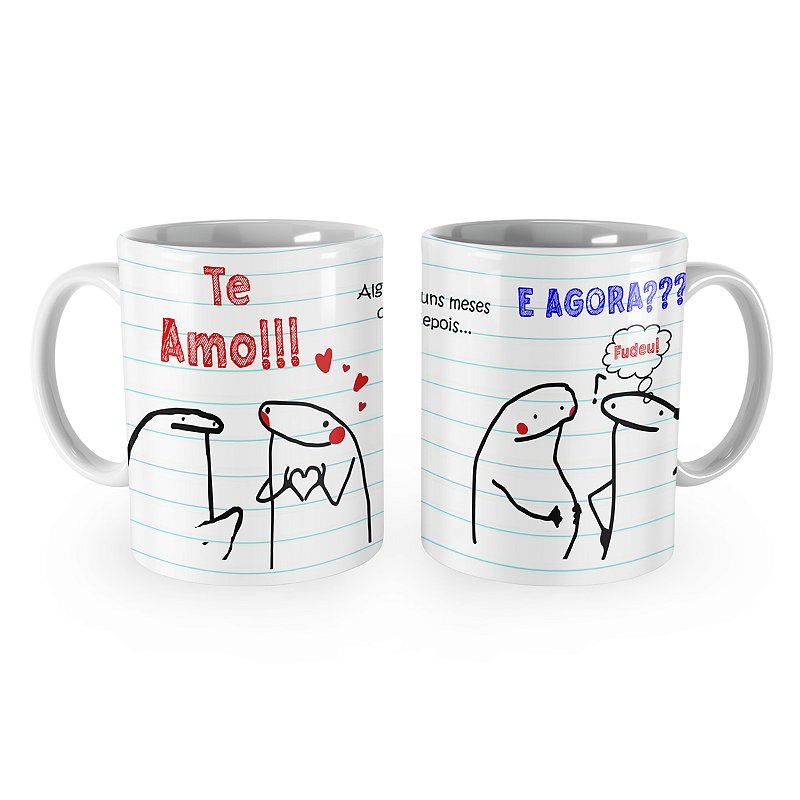 Caneca Flork Te Amo Grávida | Decora Geek - Decora Geek