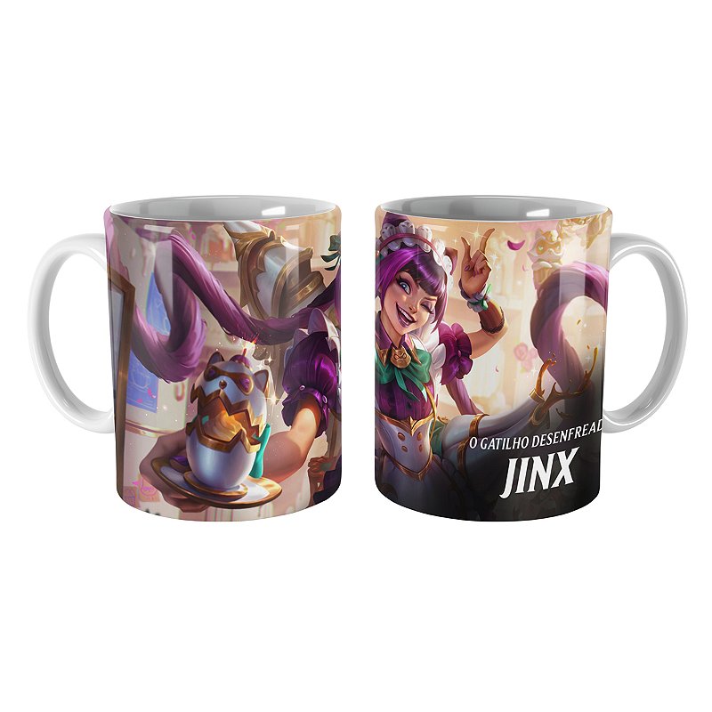 Caneca Jinx Kawaii Café League of Legends Lol | Decora Geek - Decora Geek