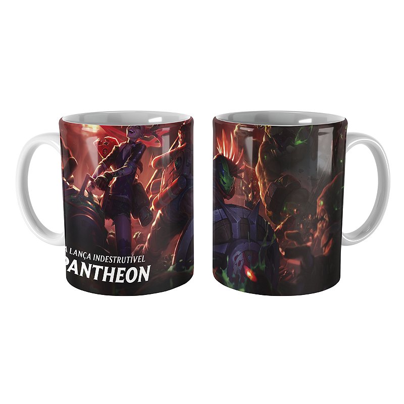 Caneca Pantheon Caça-Zumbis League of Legends Lol | Decora Geek ...