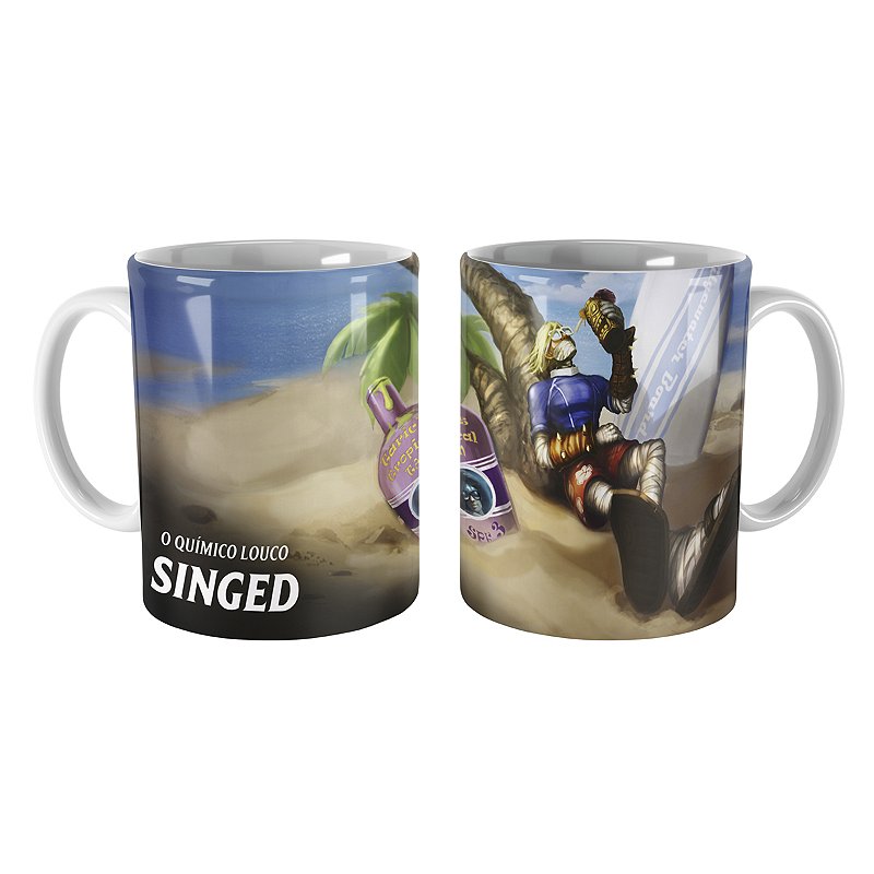 Caneca Singed Surfista League of Legends Lol | Decora Geek - Decora Geek