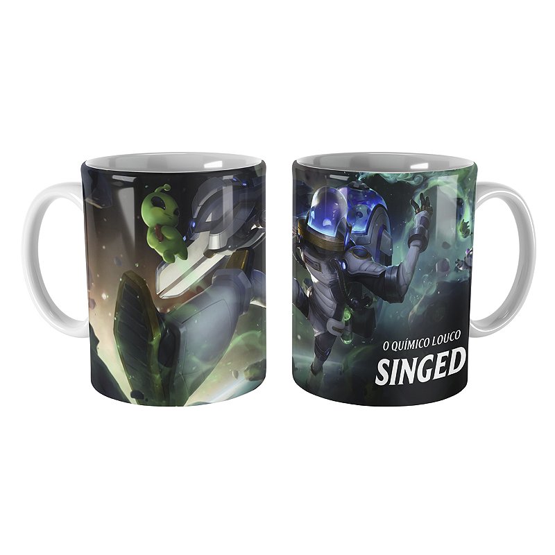 Caneca Singed Astronauta League of Legends Lol | Decora Geek - Decora Geek