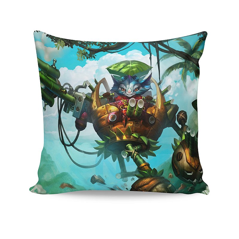 Almofada Rumble de Férias League Of Legends LOL | Decora Geek - Decora Geek