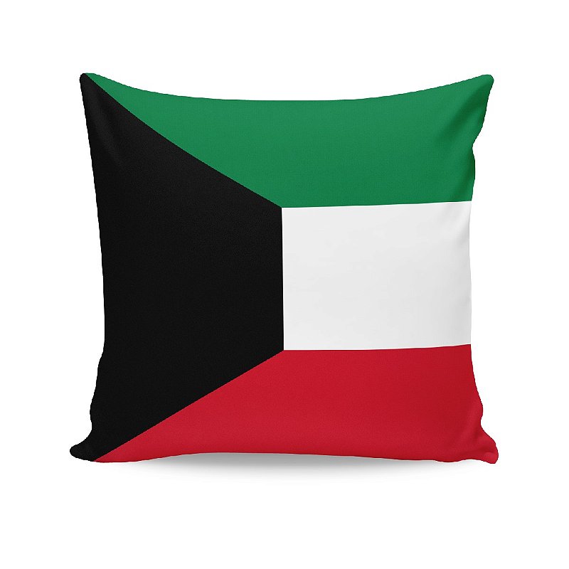 Almofada Bandeira Kuwait País | Decora Geek - Decora Geek