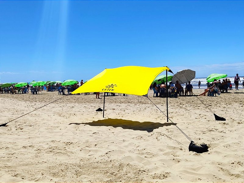 TENDA PARA PRAIA - CATEN 2 - GAZEBO BARRACA CAMPING + BOLSA DE TRANSPO ...