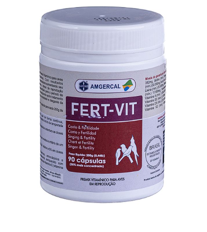Fert-Vit 90 Cápsulas - Amgercal - Territorio do Pet