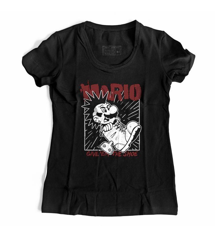 Camiseta Feminina Mario Punk - Loja Comic Store - Camisetas Nerd e Geek ...