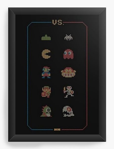 Quadros de Parede Sala - Quarto - Games - Nerd - Herois - Presentes ...