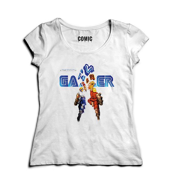 Camiseta Feminina Gamer retrô Nerd e Geek - Presentes Criativos ...