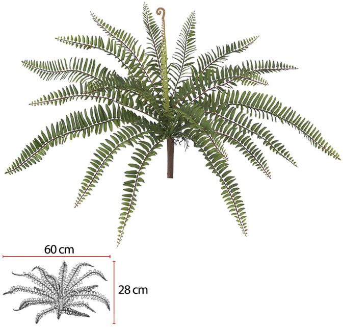 Planta Artificial Samambaia 49cm | FLORESCER DECOR - FLORESCER DECOR ...