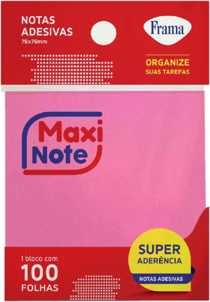 MAXI NOTE 76MMX76MM NEON RS C 100 FLS - EZEMPLOS