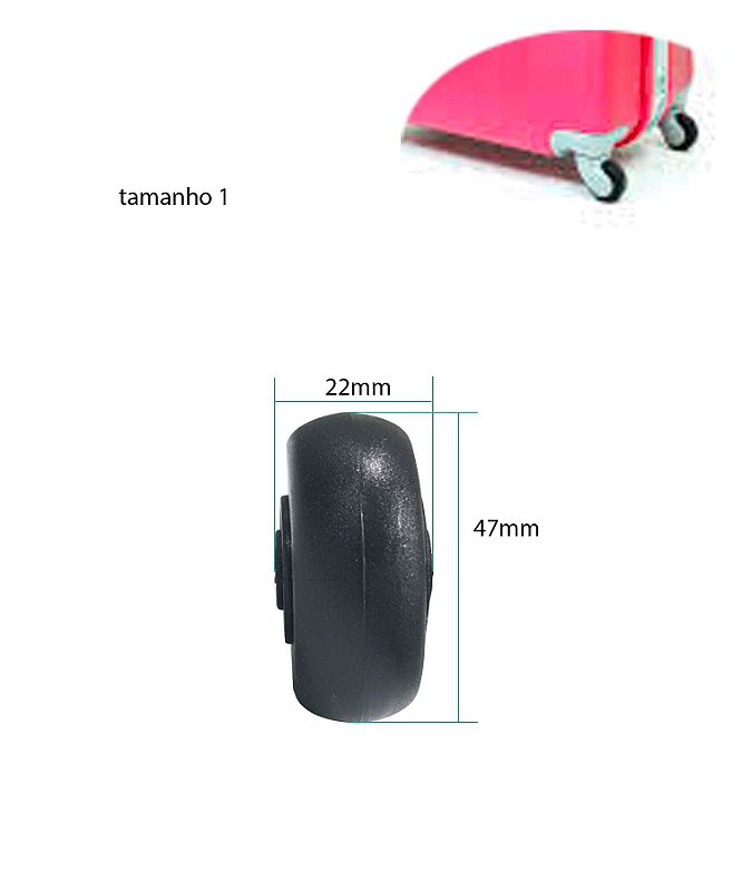 roda para mala - generalcouros